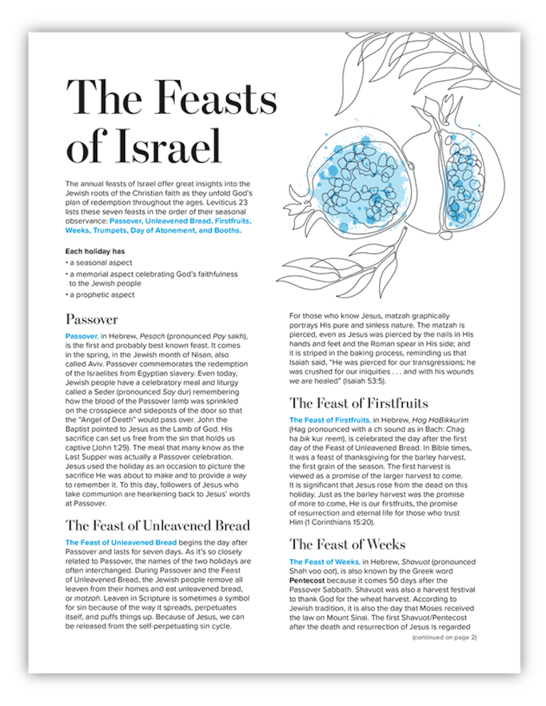 Feasts of Israel - Jews for Jesus